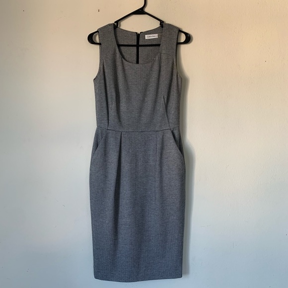 Calvin Klein | Dresses | Calvin Klein Shift Dress Grey | Poshmark